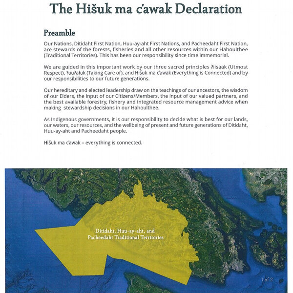 Huu-ay-aht, Pacheedaht, Ditidaht First Nations take back decision ...