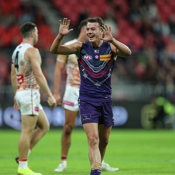 Cooper Simpson opens up about kicking his first-ever AFL goal ...