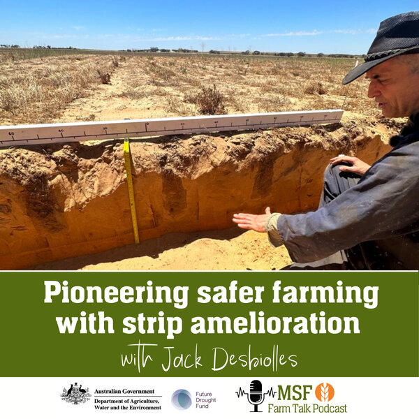 Pioneering safer farming with strip amelioration - MSF Farm Talk - Omny.fm
