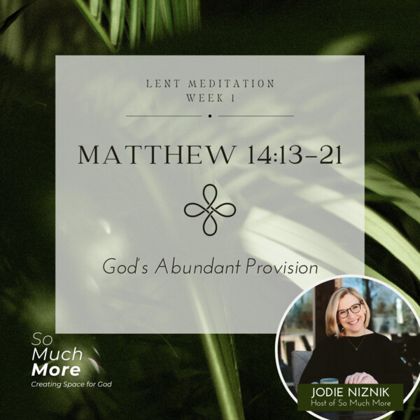 God's Abundant Provision | Lent Meditation Matthew 14:13-21 - So Much ...