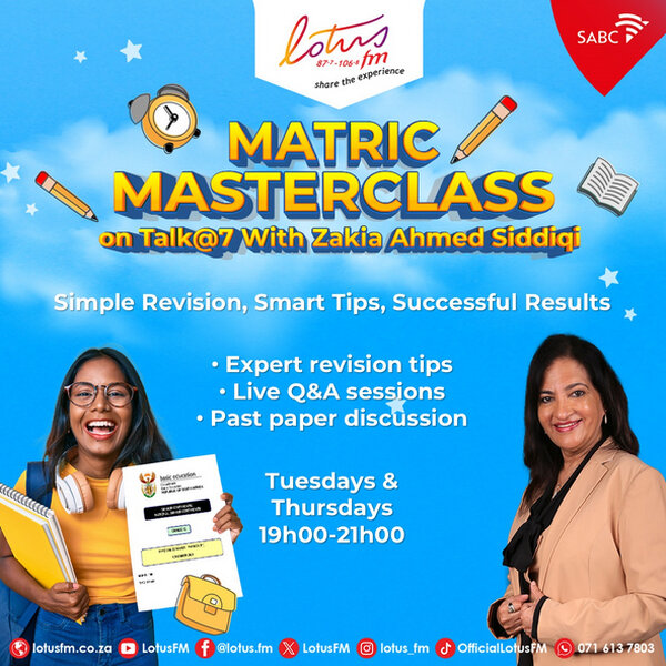 Talk@7 Matric Masterclass: English Paper 1 Revision - Talk @ 7 - Omny.fm