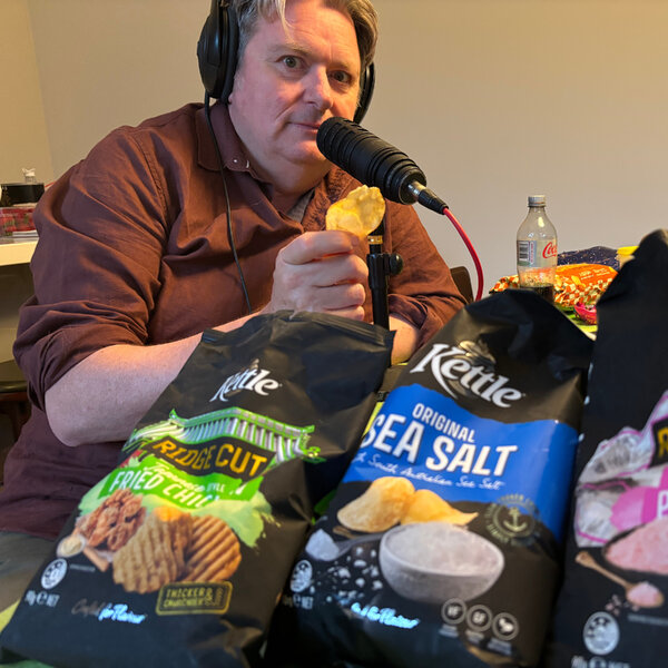 Crinkle Cut Kettle Chips 🧂 - The Junkees - Dave O'Neil and Kitty ...