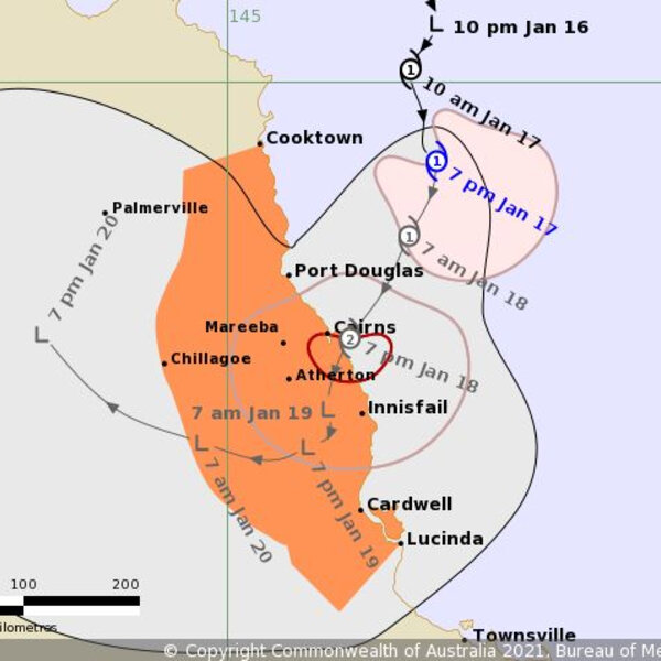 CYCLONE WARNING: Affected zone extends further south - The Queensland ...