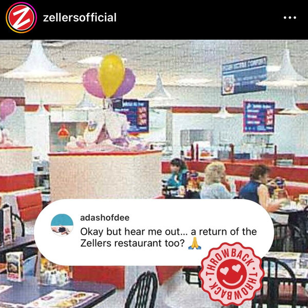 The Zellers Restaurant IS COMING BACK! This is NOT a Drill! - Virgin ...