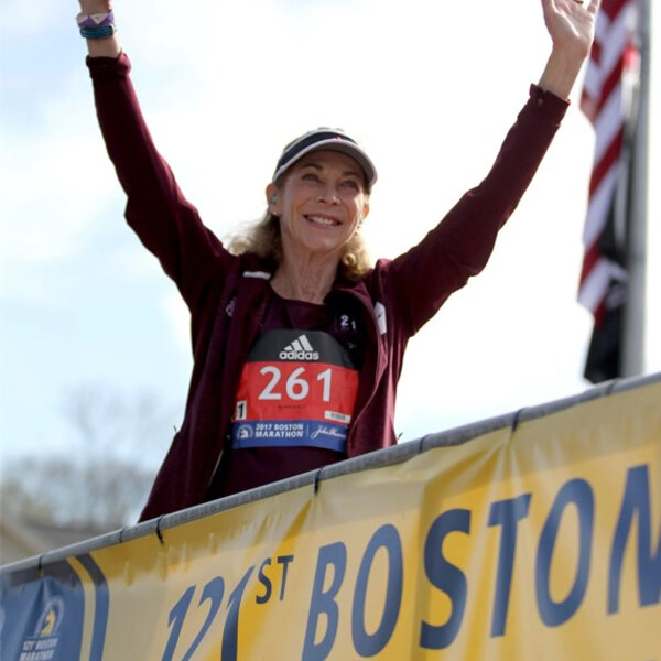 Marathon runner Kathrine Switzer talks about her relationship with Jock ...