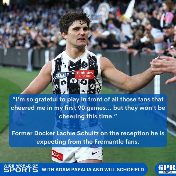 Former Docker Lachie Schultz ahead of Pies vs Dockers Clash - Wide ...