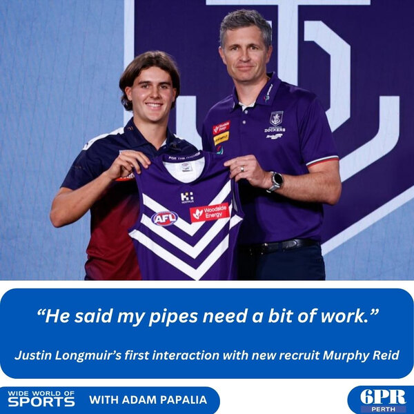 Fremantle Recruit Murphy Reid - Wide World of Sports 6PR - Omny.fm