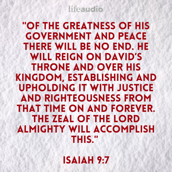 The Birth of the King (Isaiah 9:7) - Your Daily Bible Verse - Omny.fm