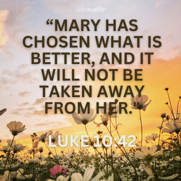 The Way of Mary or Martha (Luke 10:42) - Your Daily Bible Verse - Omny.fm